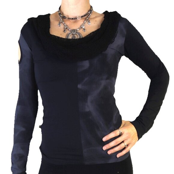 Psylo | Tops | Psylo Unique Rajah Gothic Black And Grey Organic Cotton ...